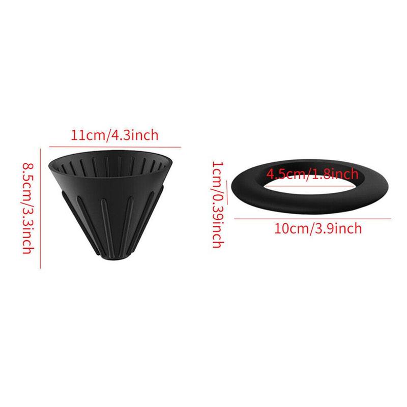 Genanvendeligt håndskubbet silikone kaffefilter ko... – Grandado
