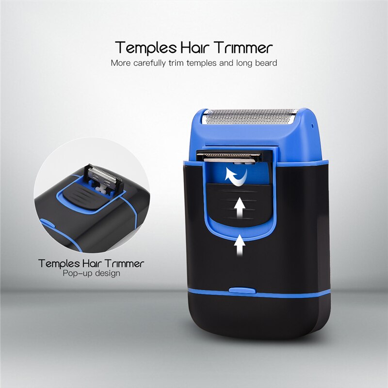 Portable Electric Shaver Men Razor Pop-up Temples ... – Grandado