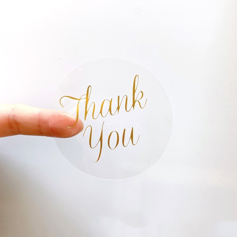 60pcs/pack Stamping Thank You Sealing Sticker Tran... – Grandado