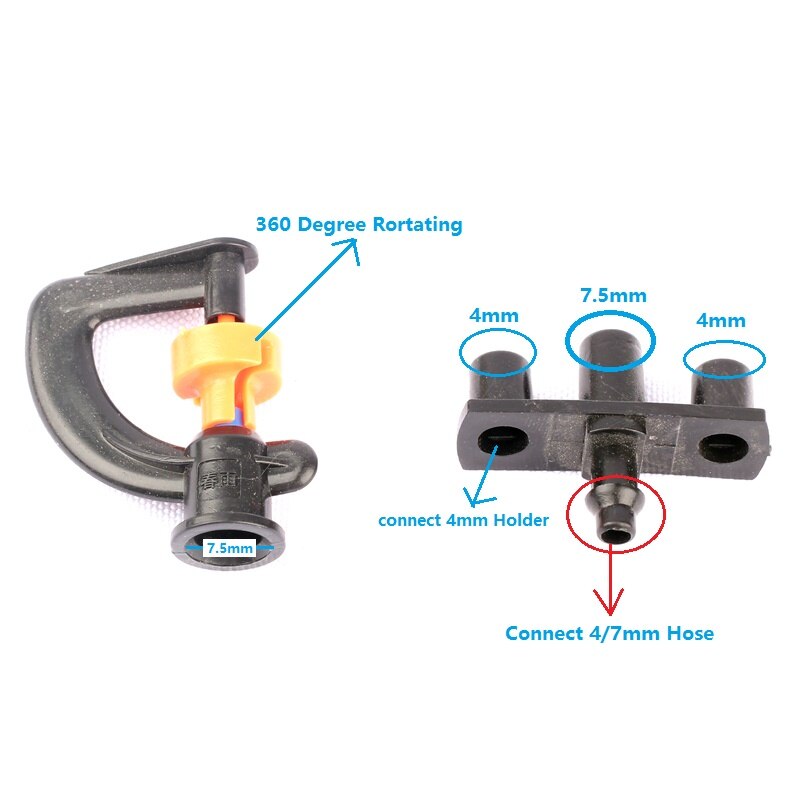 10set 7.5mm Joint G-Type 360 Degree Rotating Sprin... – Vicedeal