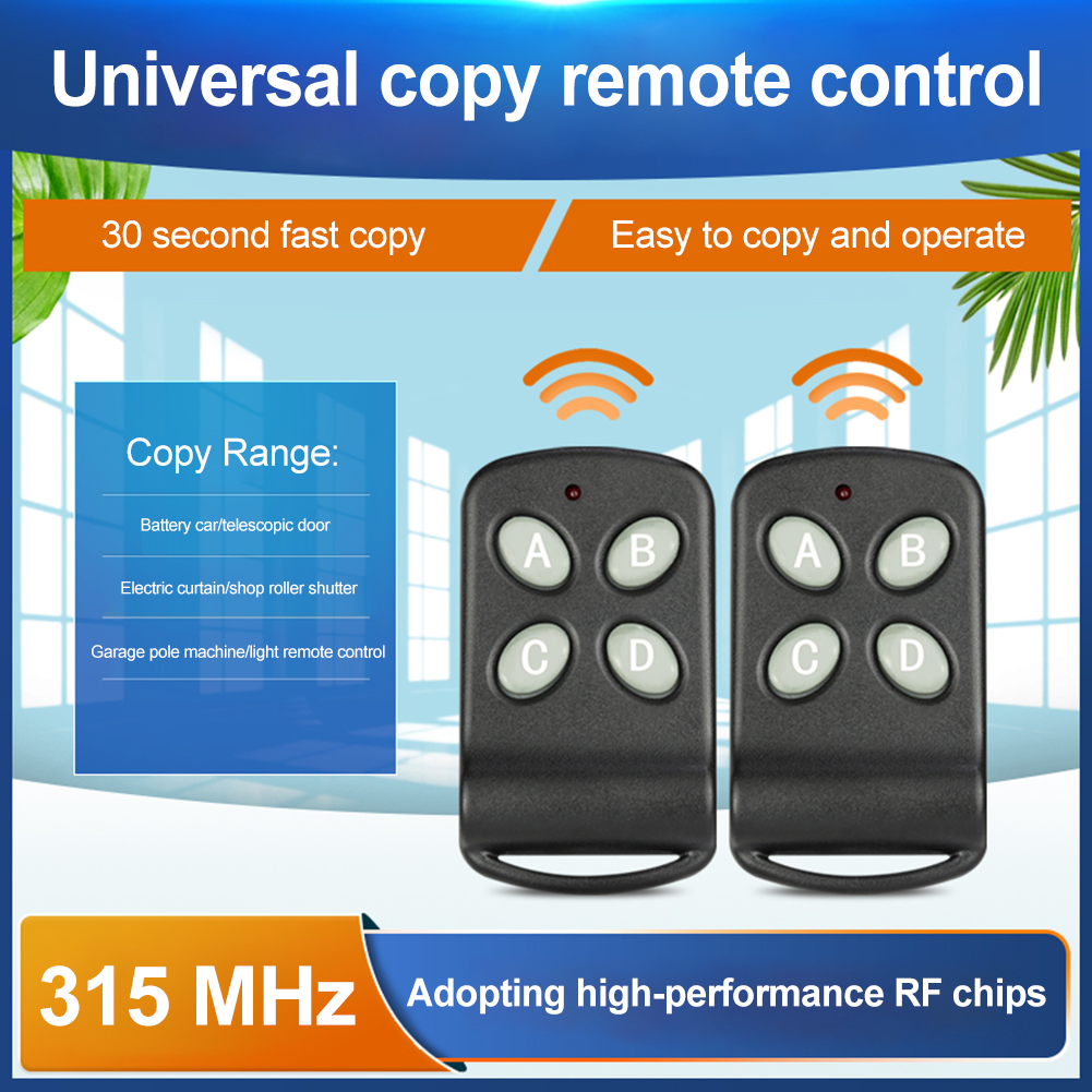Wireless RF Remote 4 Channels For Garage Door 315/... – Grandado