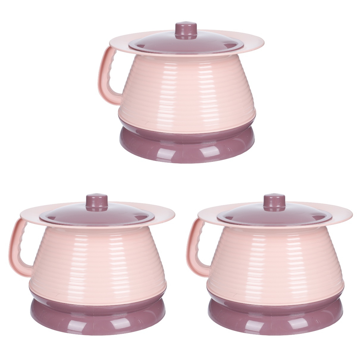 1/2/3pcs Plastic Chamber Pot With Lid Handheld Thi... – Grandado