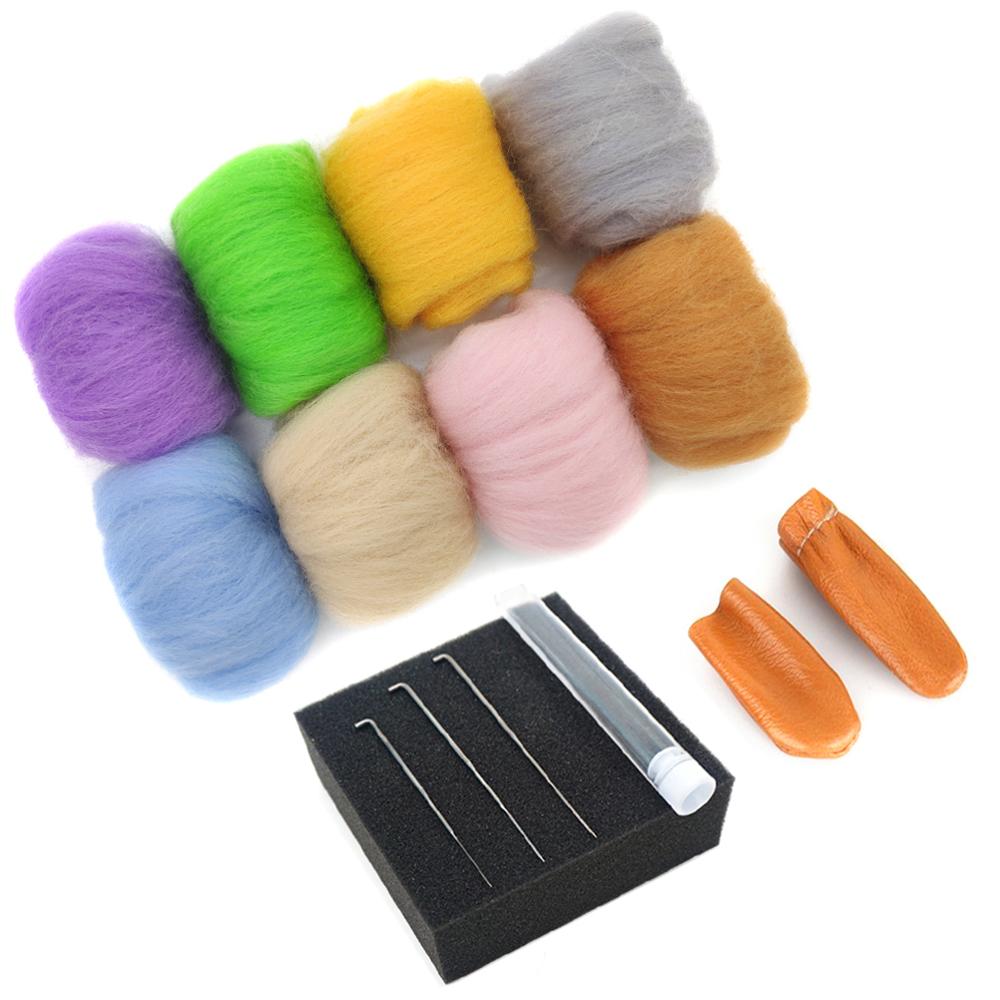 Naaldvilten Kit 10g x 8 Kleur Totaal 80g Merino Mi... – Grandado