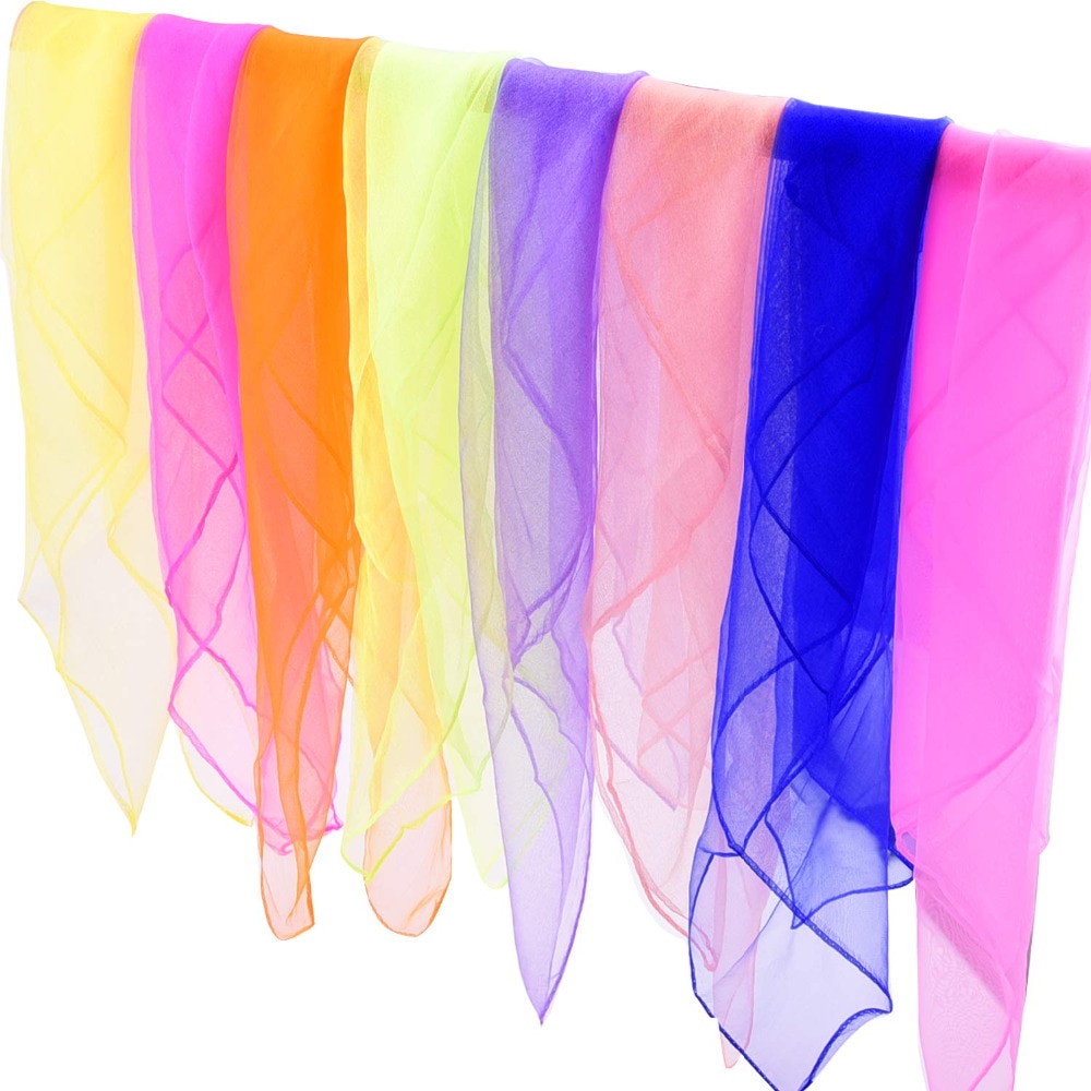 SZanbana 20 Pieces Dance Scarves Juggling Scarves ... – Grandado