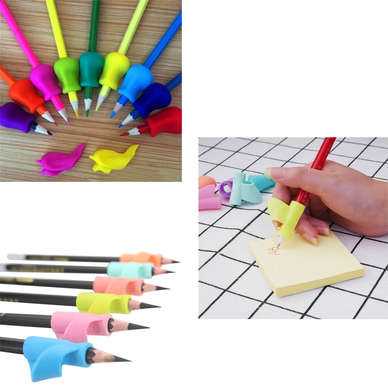 3 Pcs Silicone Pencil Grips Handwriting Aid School... – Vicedeal