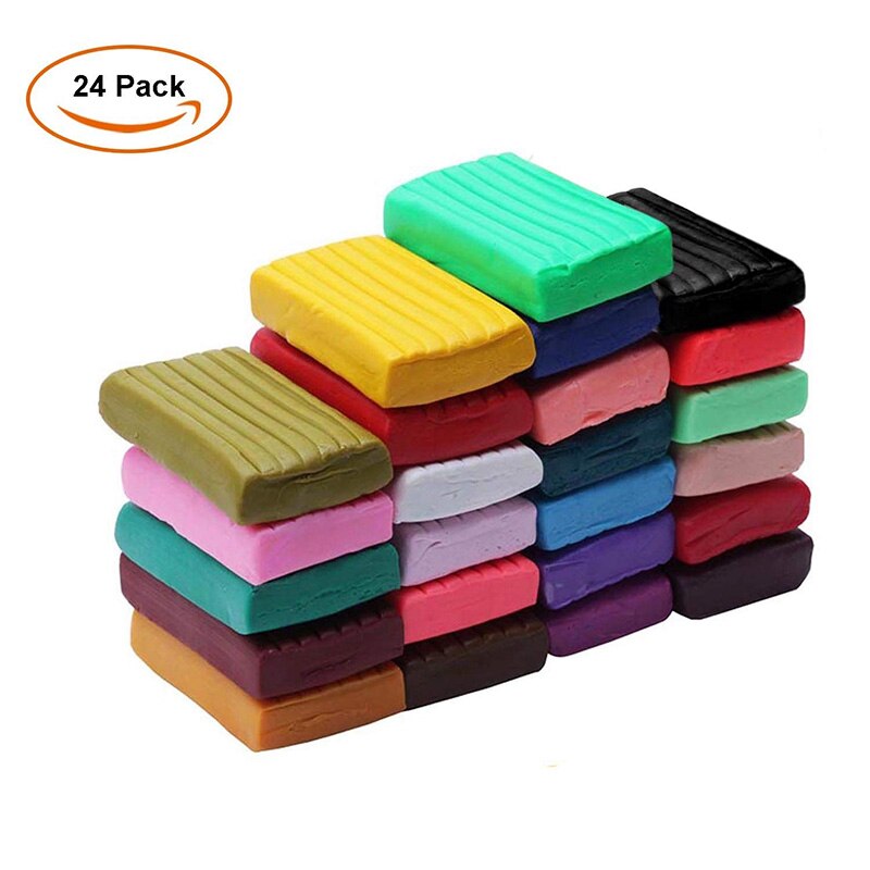 24 Colors DIY Handmade Clay Mud Polymer Clay Model... – Grandado