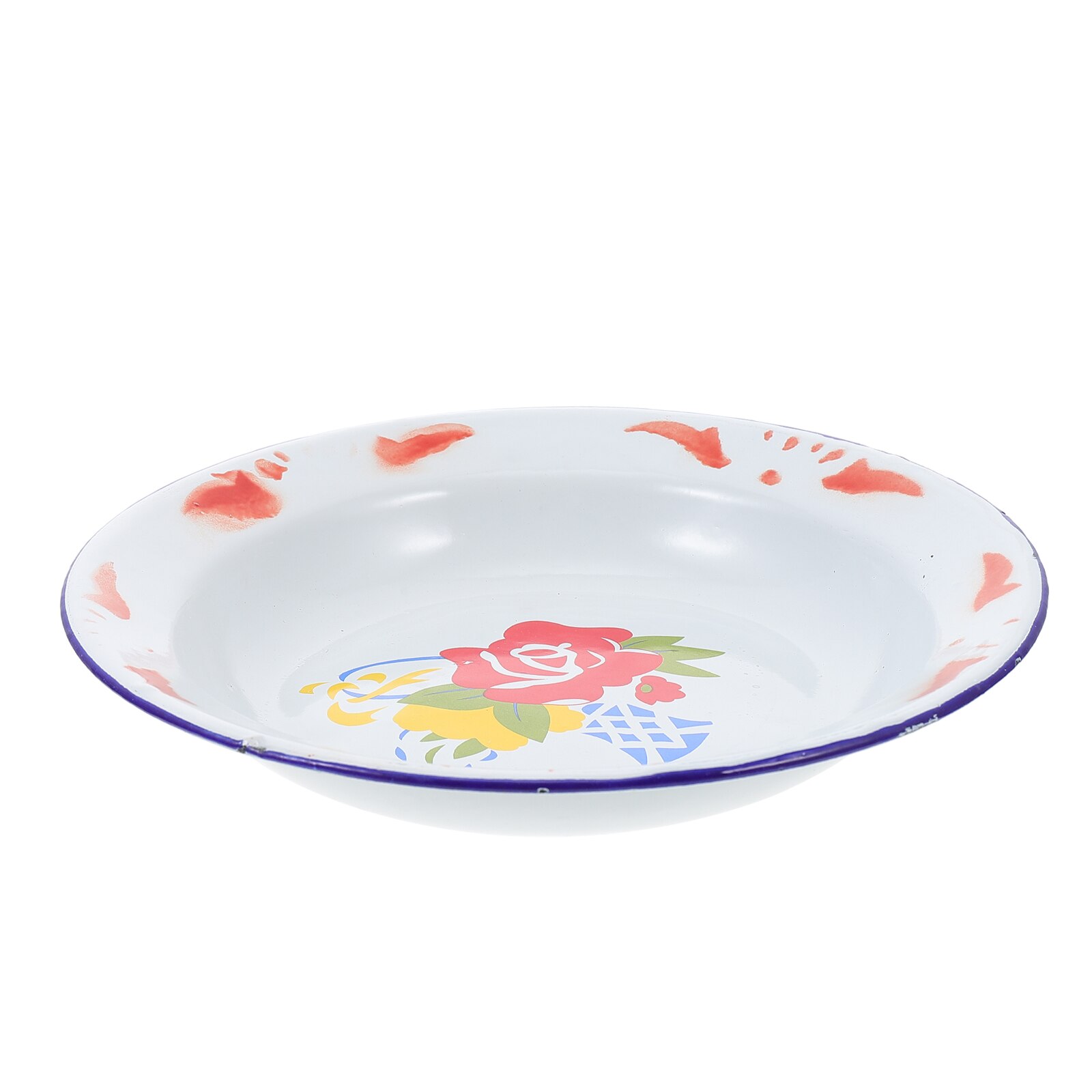 Thickened Enamel Food Plate Enamelware Plate Snack... – Grandado