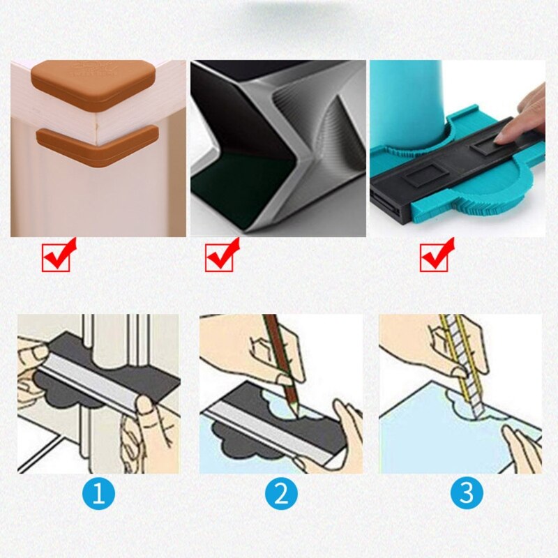 Profile Gauge Shape Template Plastic Contour Copy ... – Grandado