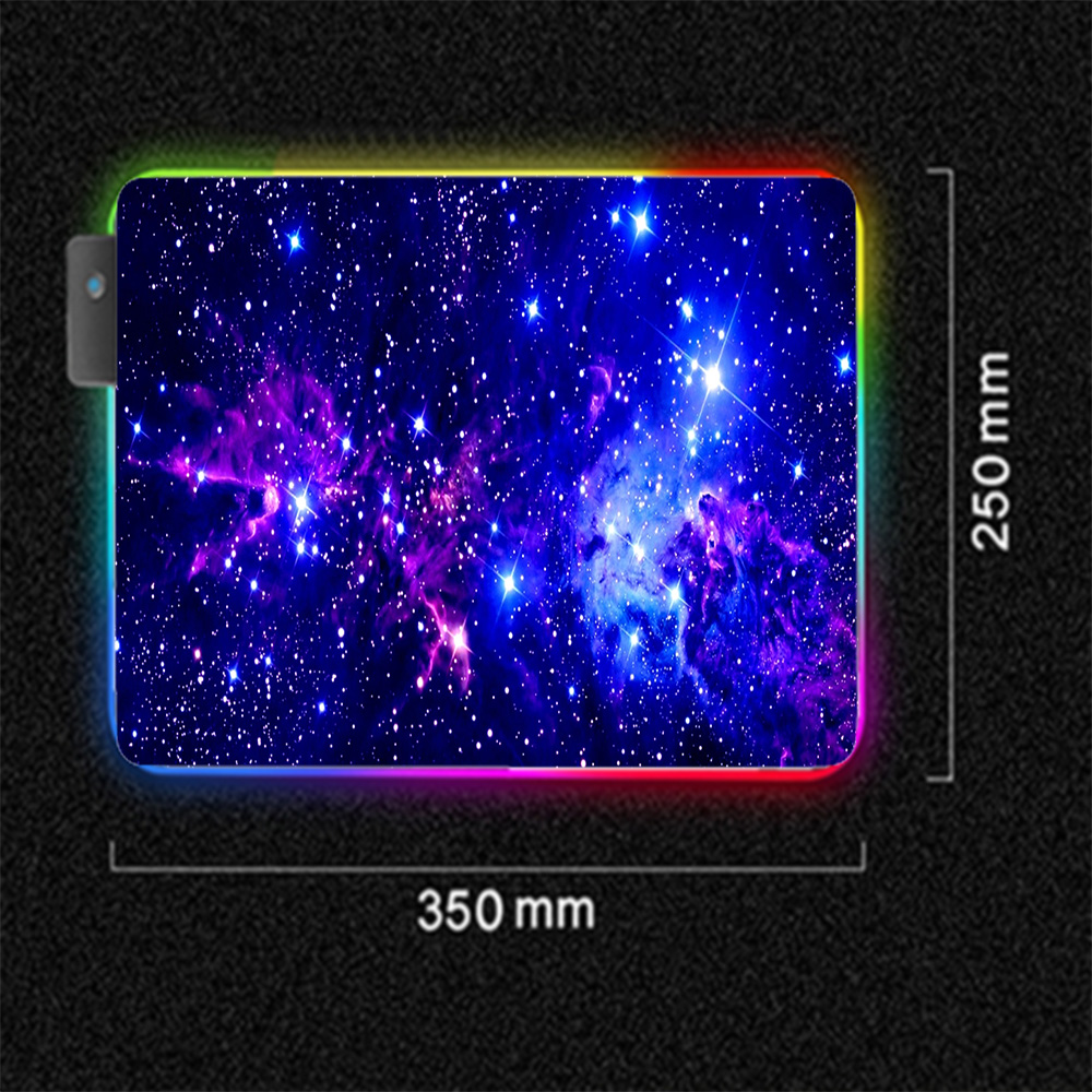 Rgb Blue Universe Star Mouse Pad Computer Keyboard... – Grandado