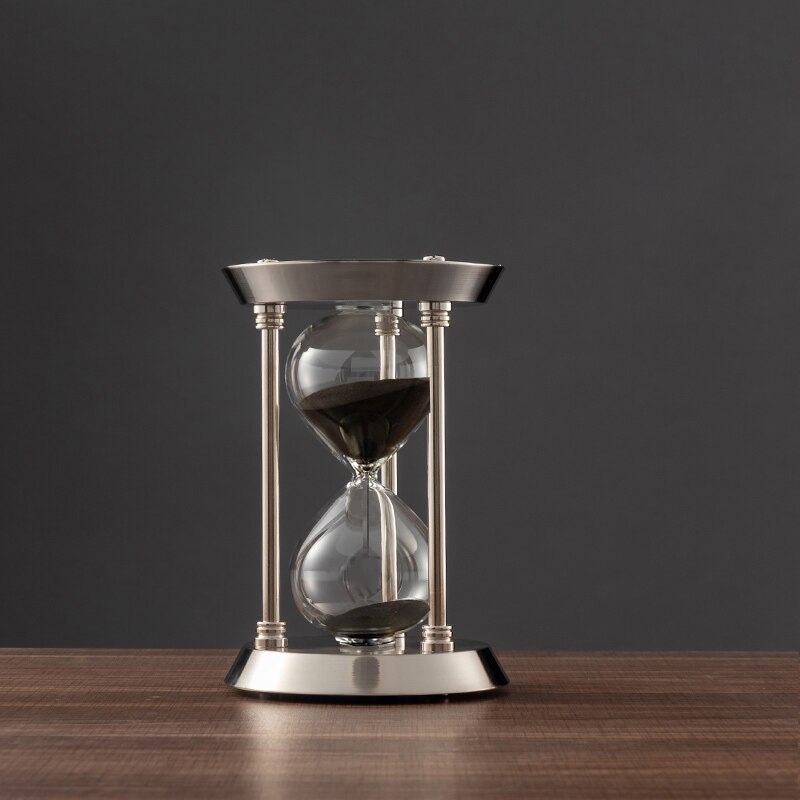 Three-pillar Metal Hourglass 15 Minutes Sand Timer... – Grandado