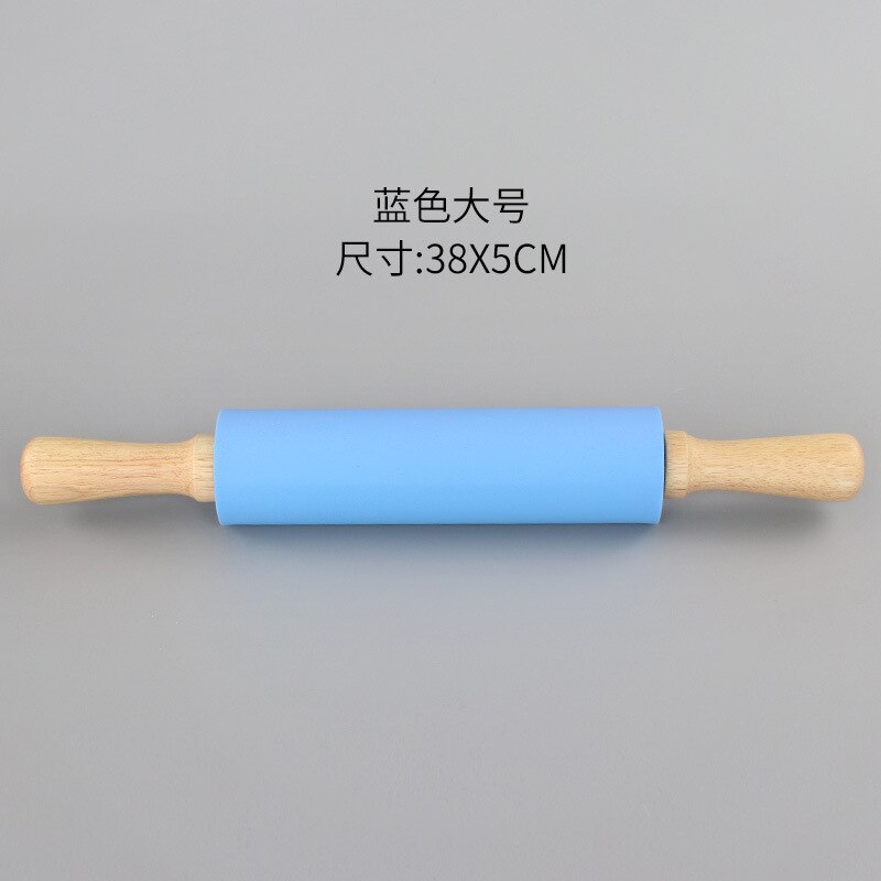 Dough Silicone Rolling Pin Wood Handle Deegroller ... – Grandado