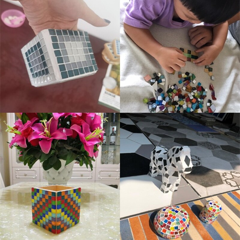 50g Bunte Kristall Mosaik Fliesen Mosaik Materiali... – Grandado