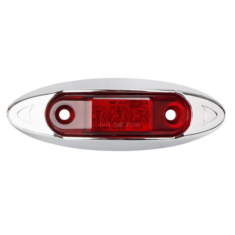 Fuleem 20 Stuks Rood 3 Led Zijmarkeringslamp Ontru... – Grandado