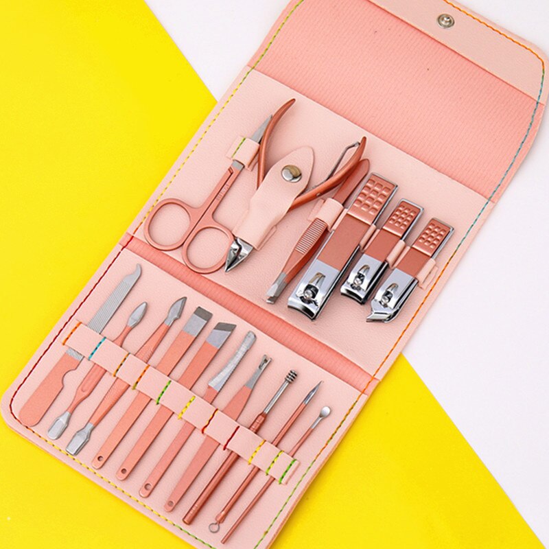 4-18 st nagelklippare pedikyr manikyr set rostfrit... – Vicedeal