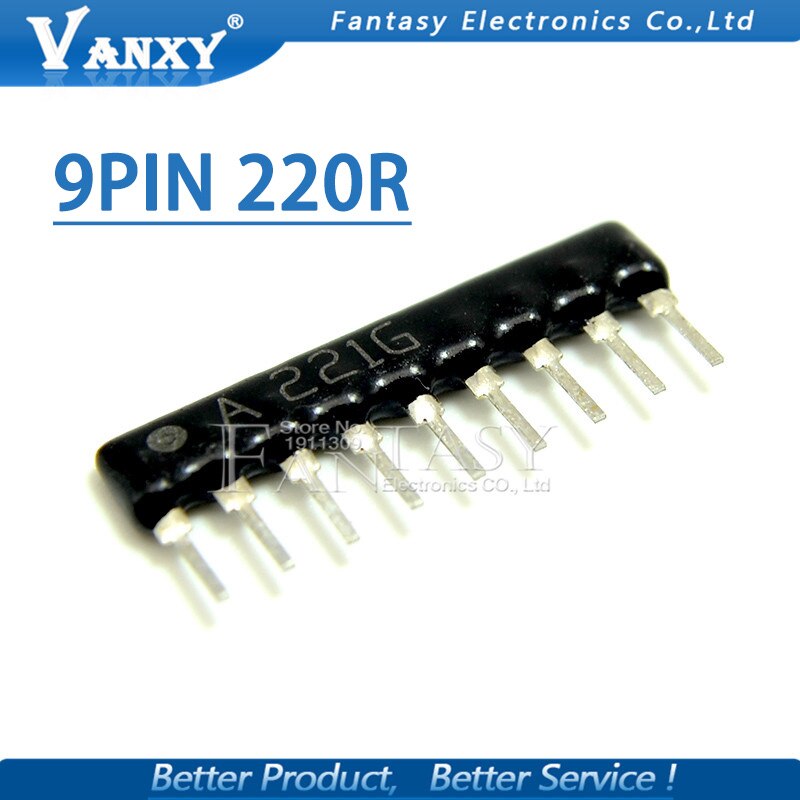 20pcs DIP exclusion 9pin 220 ohm 220R A221 A221J N... – Grandado