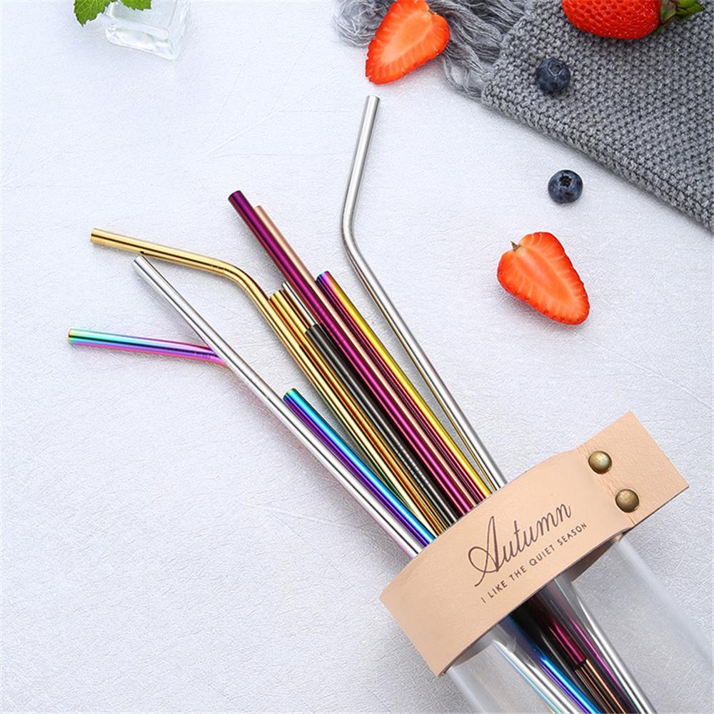 Stainless Steel Metal Straw Straight Straws Drinki... – Vicedeal
