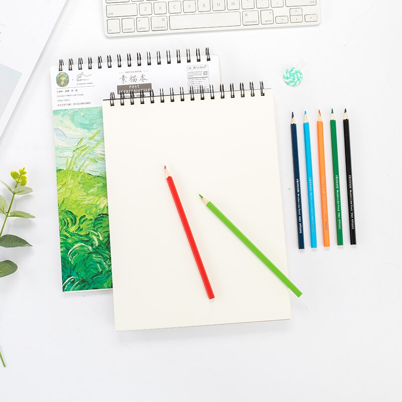 A4 Spiral Sketch Book For Drawing Kraft Cover Blan... – Grandado