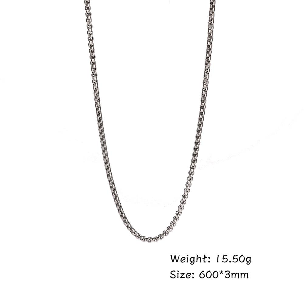 Skyrim 60cm Long Box Chain Necklace Stainless Stee... – Vicedeal