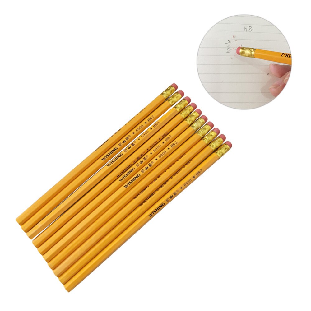 12pcs Multifunction Writing Wooden Pencils with Er... – Vicedeal