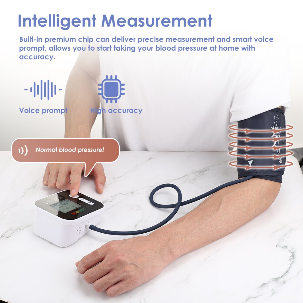 Electric Upper Arm Blood Pressure Monitor Digital ... – Vicedeal