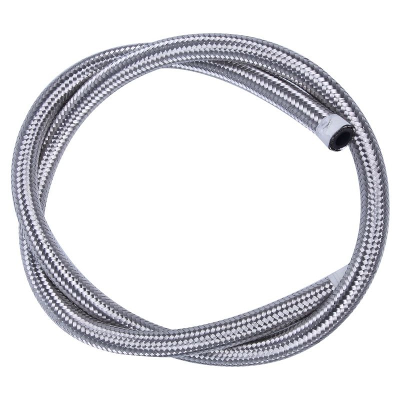 AN6 Stainless Steel Braided Fuel Oil Line Hose 1m ... – Vicedeal