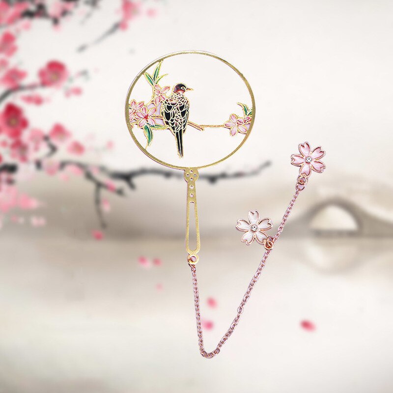 Metal Bookmark Chinese Style Color Brass Tassel Re... – Vicedeal