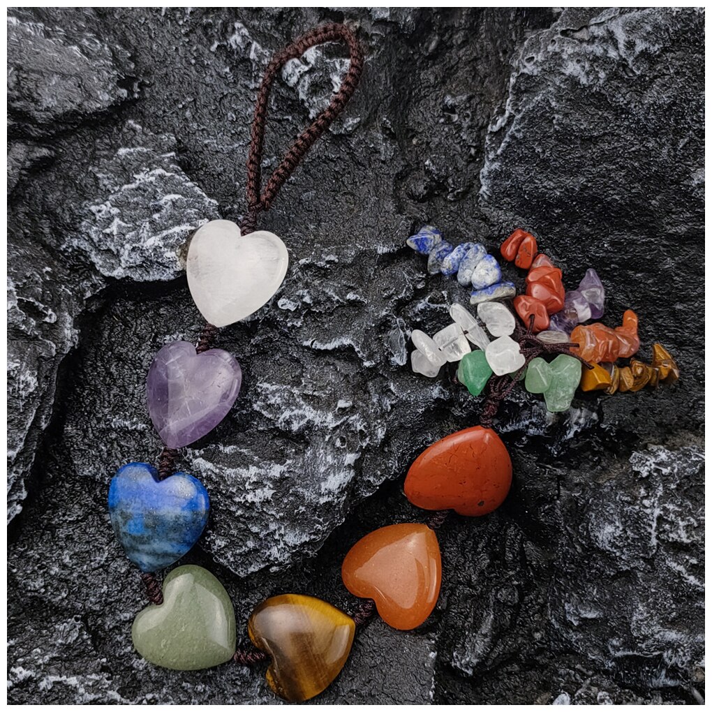 Crystals Stone Hanging Rope Decoration DIY Crafts ... – Grandado