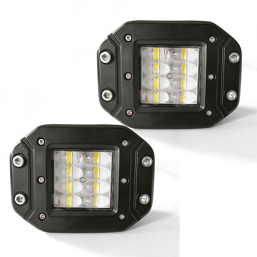 8LED Flush Mount Offroad LED Work Light 24W 12V LE... – Vicedeal
