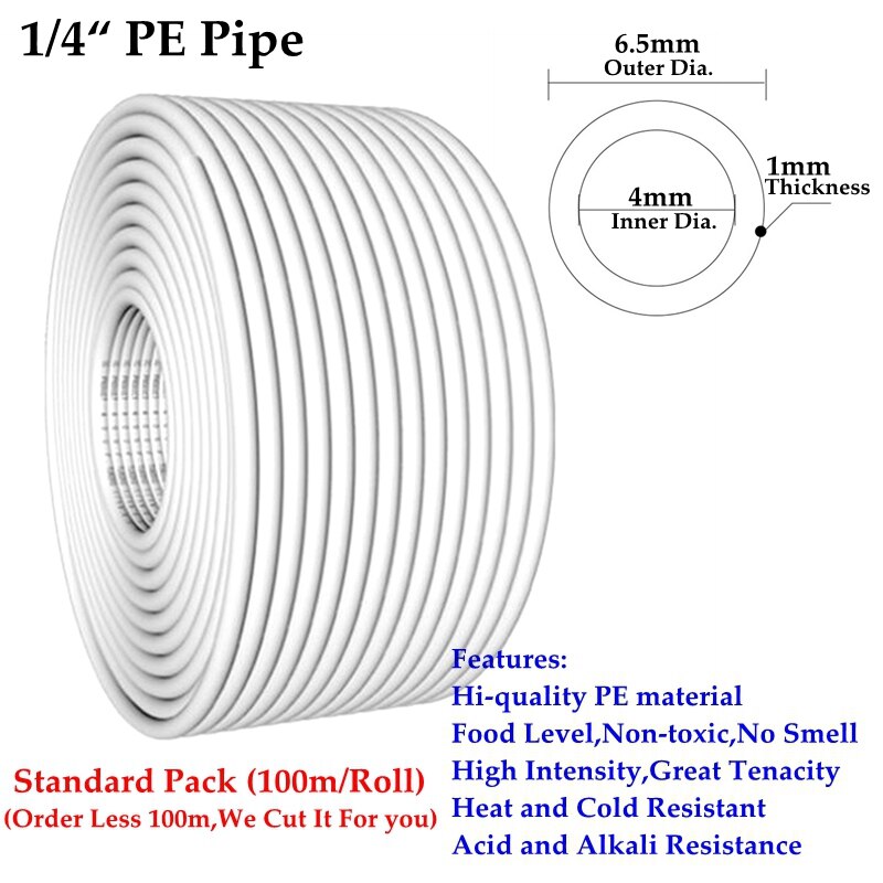 1/4" 3/8" PE Pipe Food Grade Water Purif... – Vicedeal