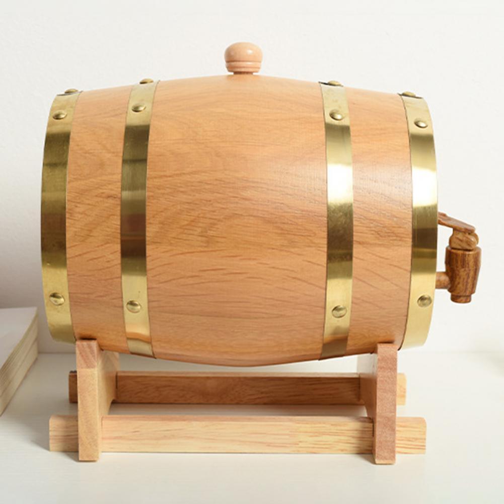 Wood Wine Barrel Beverage Beer Turnover Bucket Lar... – Grandado