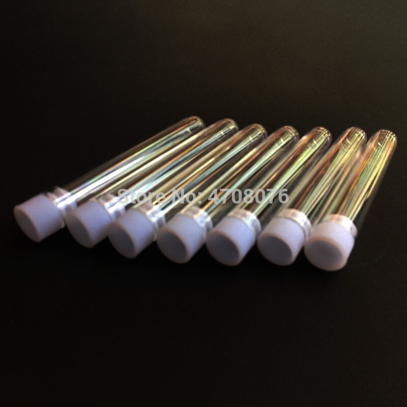 300pcs/lot 12x75mm Lab Clear Plastic Test Tube Rou... – Grandado
