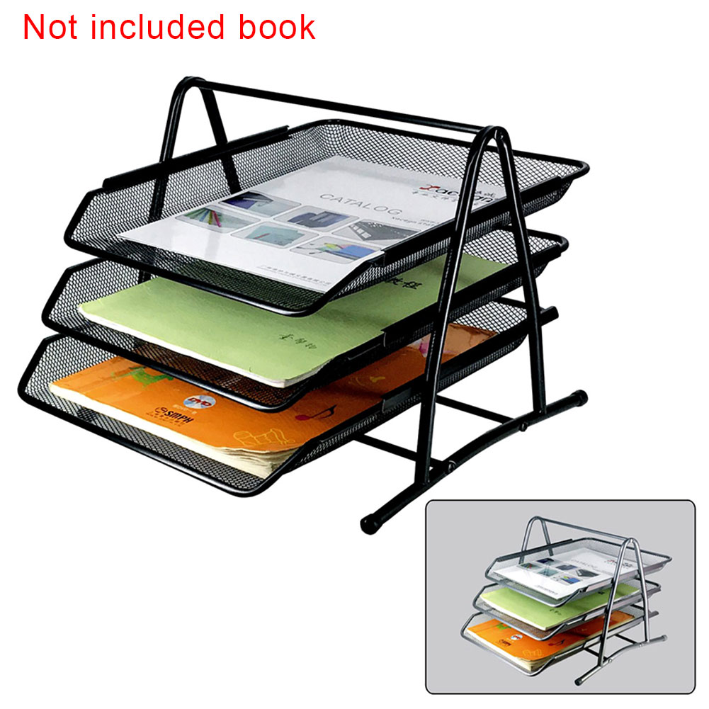 3 Tier Desktop DIY Document Tray School Paper File... – Grandado