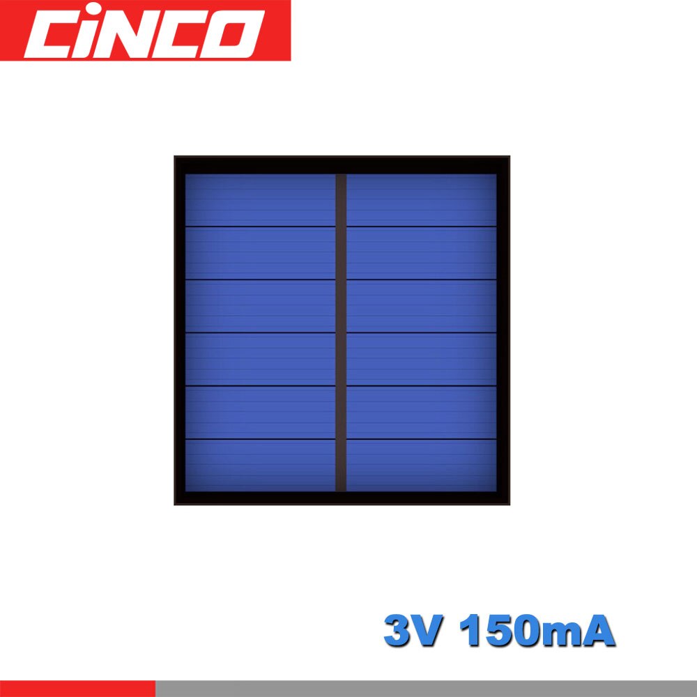 Poly Panel Solar 3V 150mA 0.45W Standaard Epoxy mo... – Vicedeal