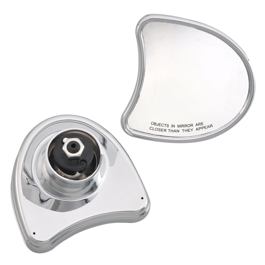 Motorcycle Chrome/Black Batwing Kuip Mount Spiegel... – Vicedeal