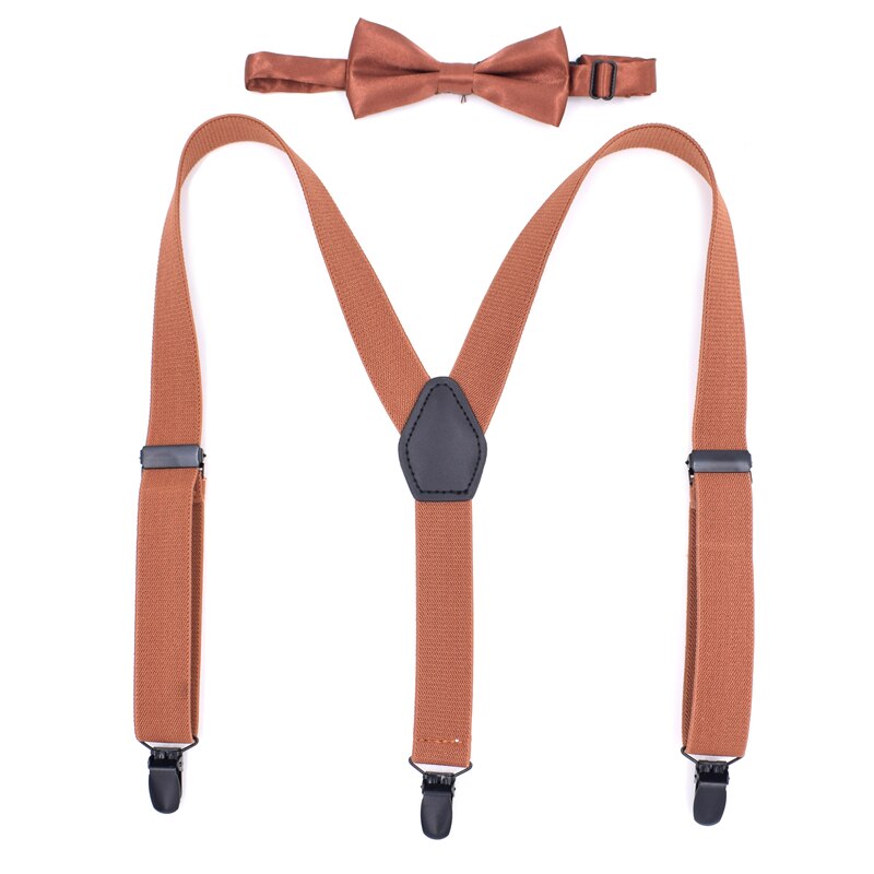 Black Children Suspender Bowtie Set Polyester Kids... – Vicedeal