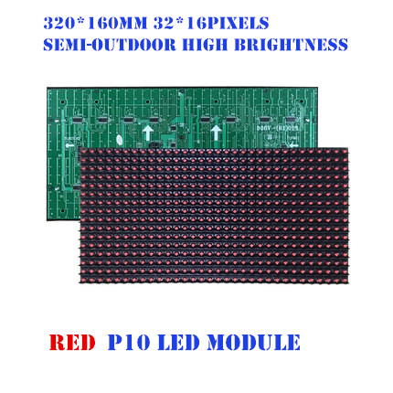 Semi-Outdoor High Brightness Red P10 LED module fo... – Grandado