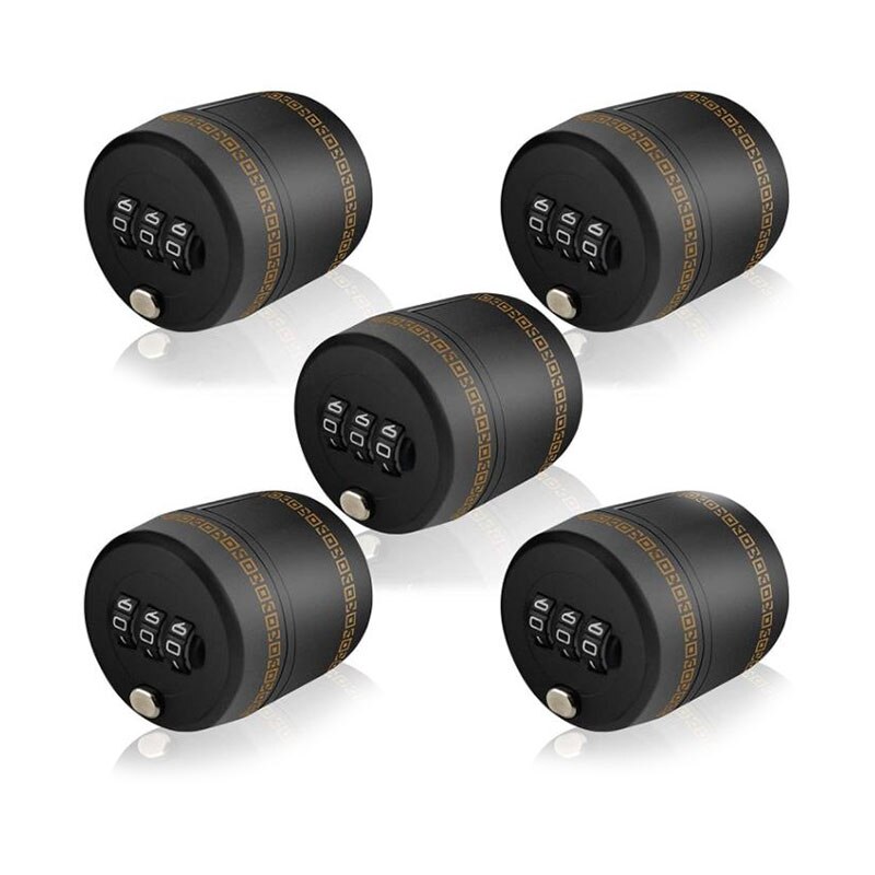5 Pcs Wine Stoppers,Reusable Combination Lock for ... – Grandado