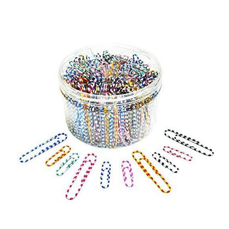 430 Stck Papier Clips, Farbigen Gestreiften Papier... – Grandado