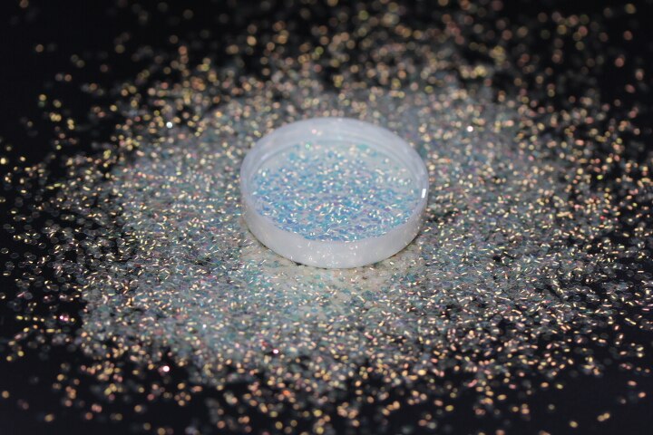 1mm White Iridescent Colors Shifting Aurora Effect... – Grandado