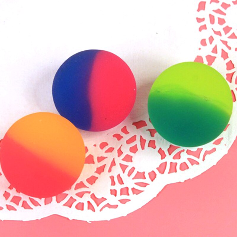1 Pc Colorful Toy Ball Mixed Bouncy Ball Child Ela... – Grandado