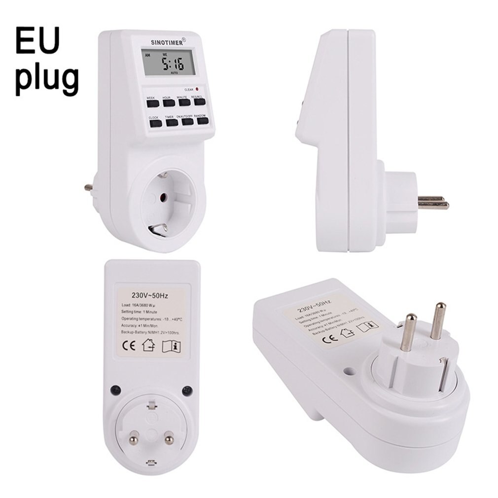 Eu Uk Us Au Plug Digital Weekly Programmable Elect Grandado