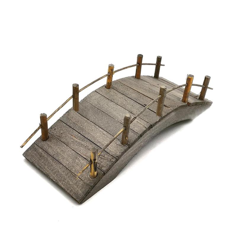 1:12 Dollhouse Mini Wooden Arch Bridge Garden Mini... – Grandado