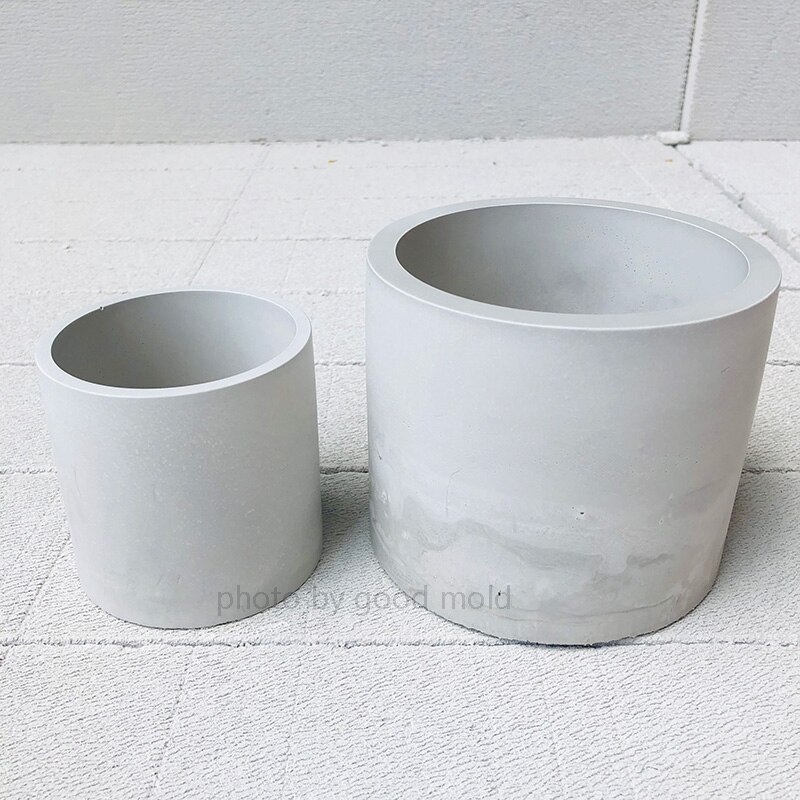 Round Concrete Flower Pot Silicone Mould Big Size ... – Grandado