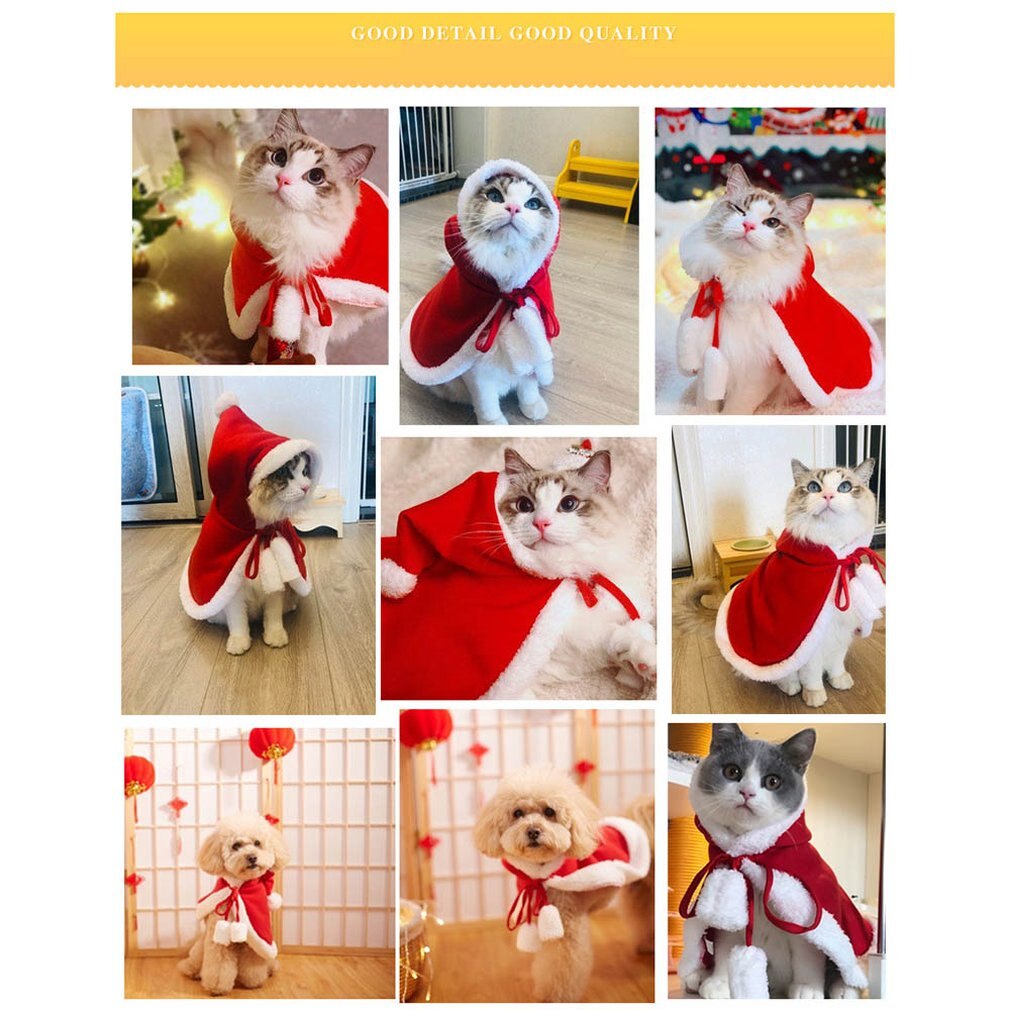 Pets Cat Clothes Christmas Halloween Dress Up Funn... – Grandado
