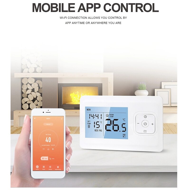 Heating Thermostat Programmable Wall-Mounted Furna... – Vicedeal