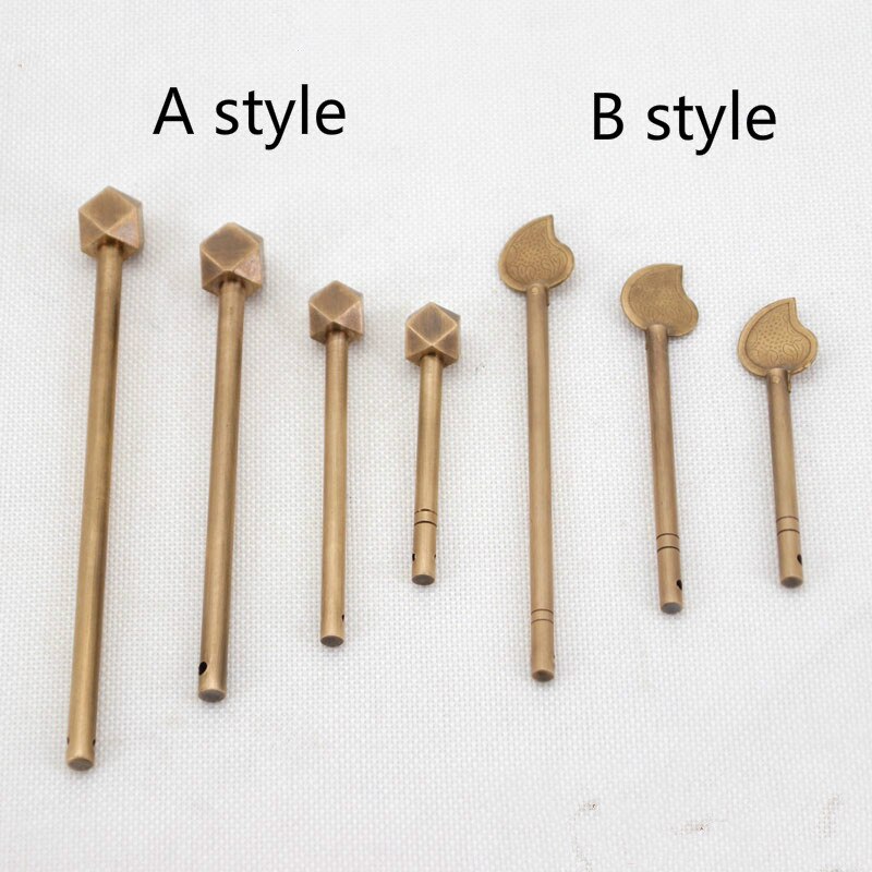 Chinese Antique Copper Straight Pin Bolt Wooden Do... – Grandado