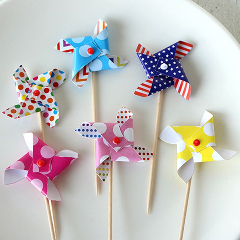 10 Pcs/Lot Paper Windmill Cake Baking Dessert Tabl... – Grandado