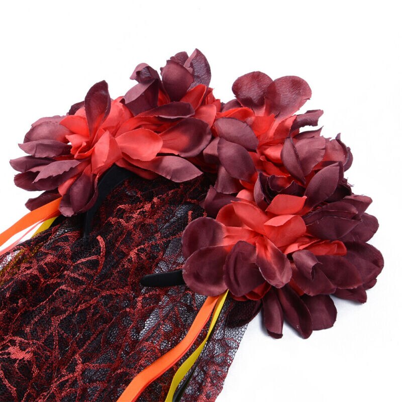 Mexicaanse Halloween Fancy Mesh Bloemen Hoofdband ... – Grandado