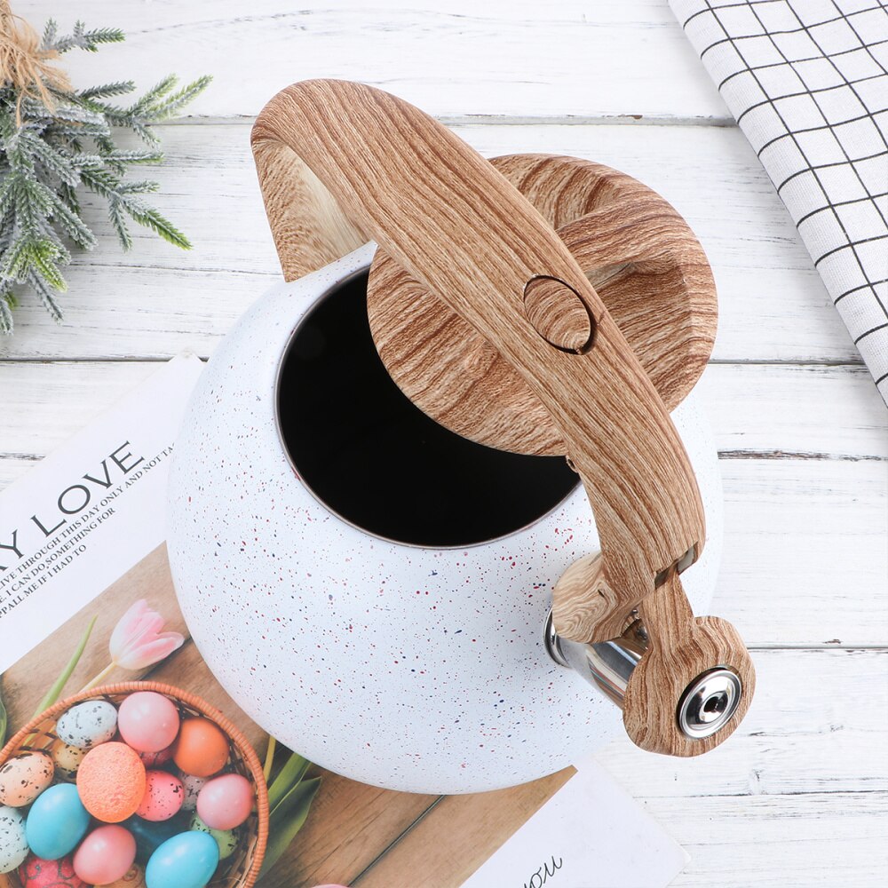 1Pc 2.8L Antique Stainless Steel Wooden Handle Fla... – Grandado