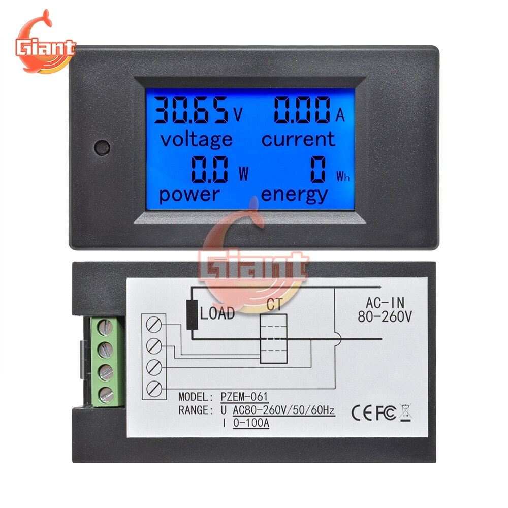 20A 50A 100 EINE 80-260V 6,5-100V LCD Netzteil Pan... – Grandado